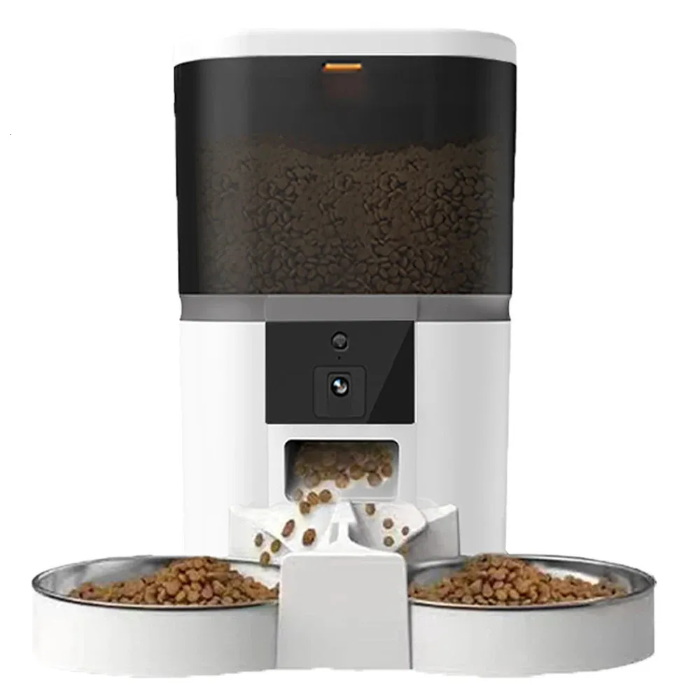 Automatic Cat Feeder With Camera, 4L Smart Pet Food Dispenser For Cats ...