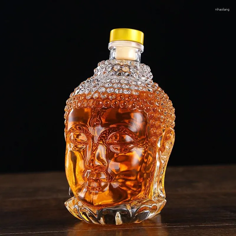 DHgate.com:Glass Buddha Wine Bottle | 750ml Hip Flask | Home and ...