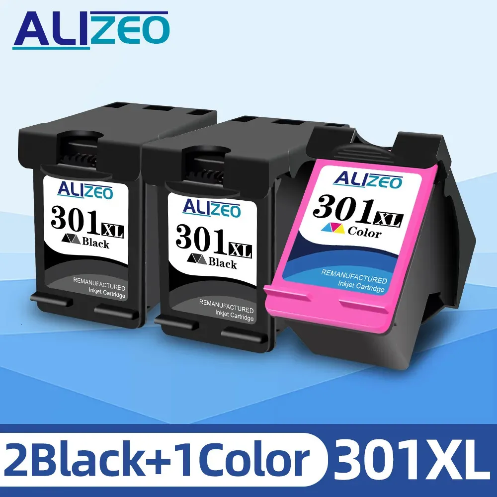 Remanufactured Alizeo 301XL Ink Cartridges for HP Deskjet Printers ...
