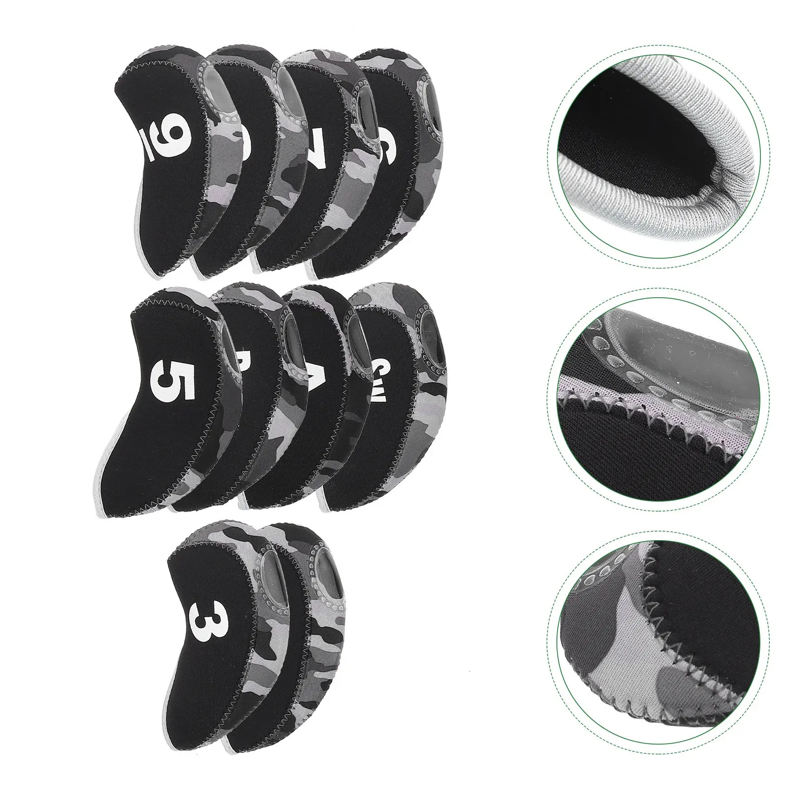 DHgate.com:Golf Iron Head Covers Set: 10Pcs Protector Rod Covers for ...