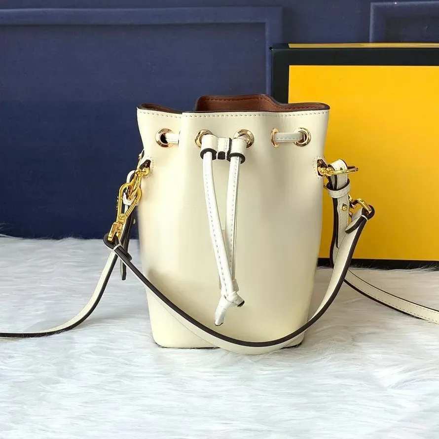 Luxury Leather Drawstring Bucket Bag: Designer Women's Satchel for ...
