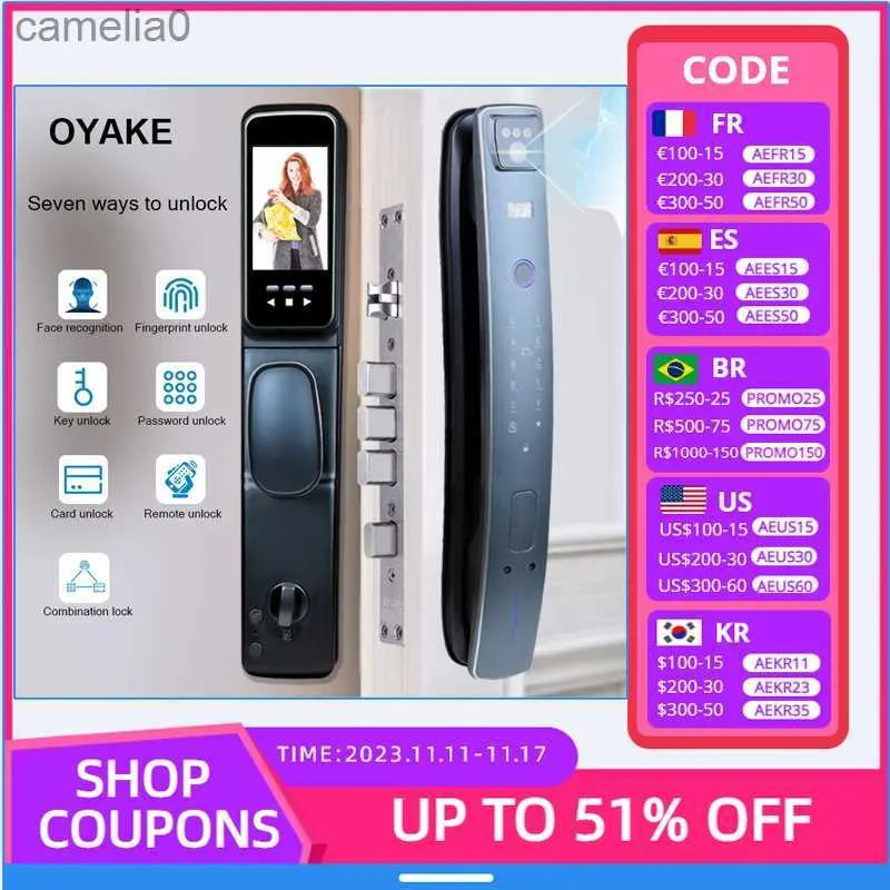 DHgate.com:Smart Biometric Fingerprint Door Lock with 3D Face ...