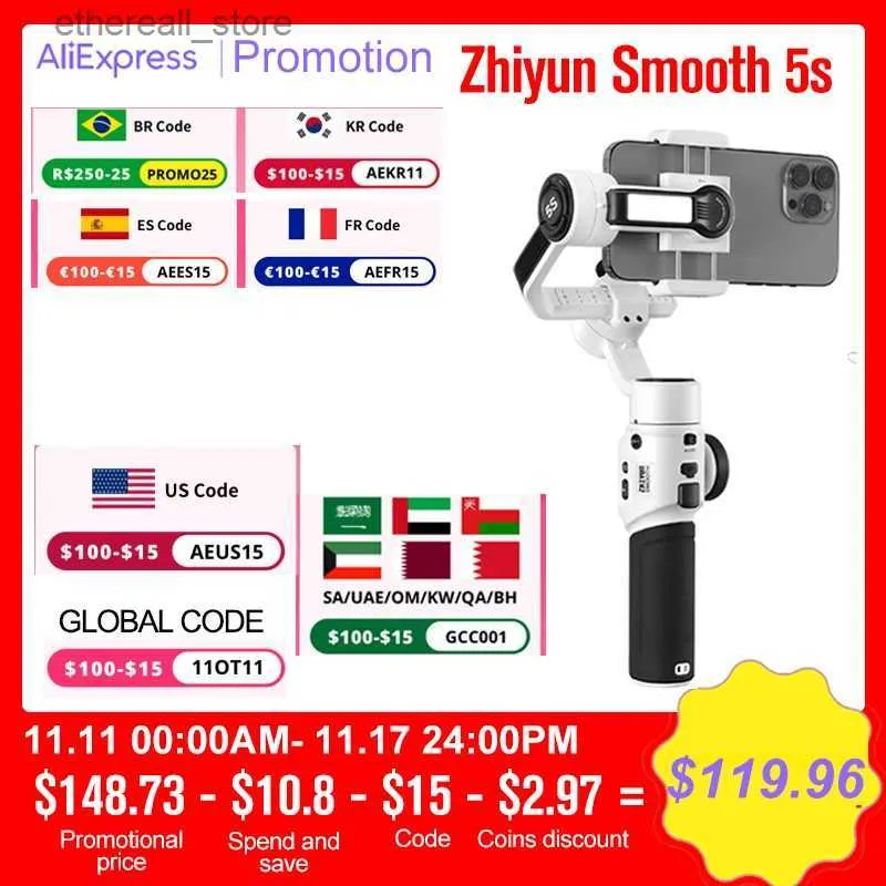 Stabilizers Zhiyun Smooth 5s Smooth 5 3 Axis Handheld Gimbal Stabilizer ...