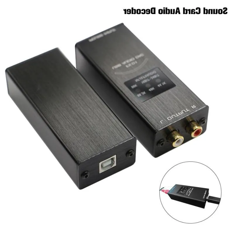 USB Audio Converter Digital Audio DAC With Sampling Rate Display 24 Bit ...