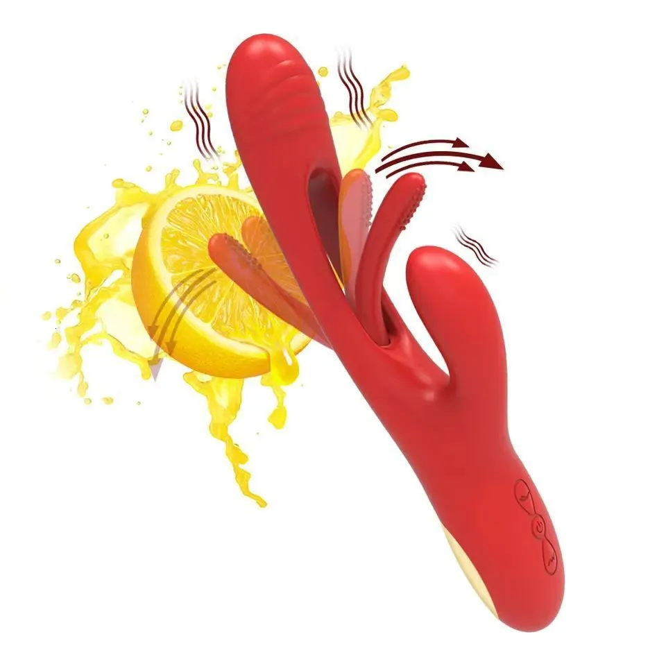 Vibrators Powerful 20 Modes Rabbit Tapping G Spot Patting Vibrator For