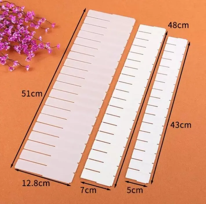 Adjustable Clapboard Drawer Divider Storage Clapboard DIY Plastic Grid ...