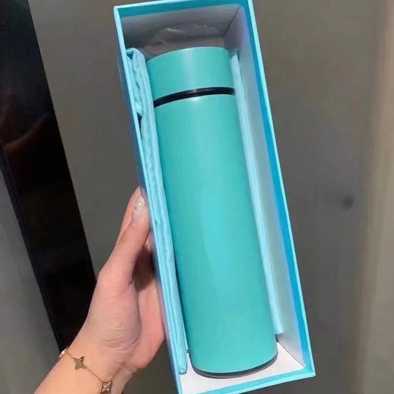 Designer Water Bottle With Gift Box Cyan Smart Temperature Display 304 ...
