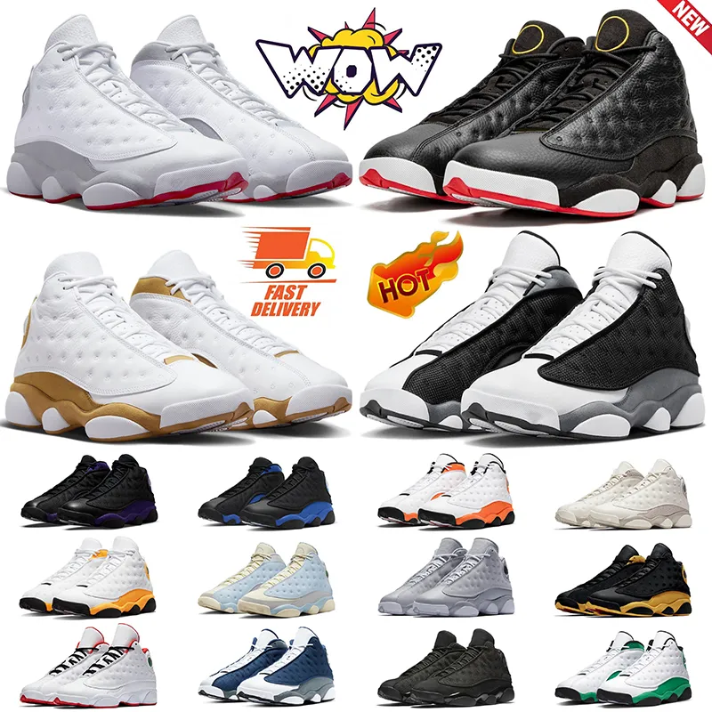 Mens Basketball Shoes 13s JUMPMAN Sneakers: Black Flint, Wheat Wolf ...