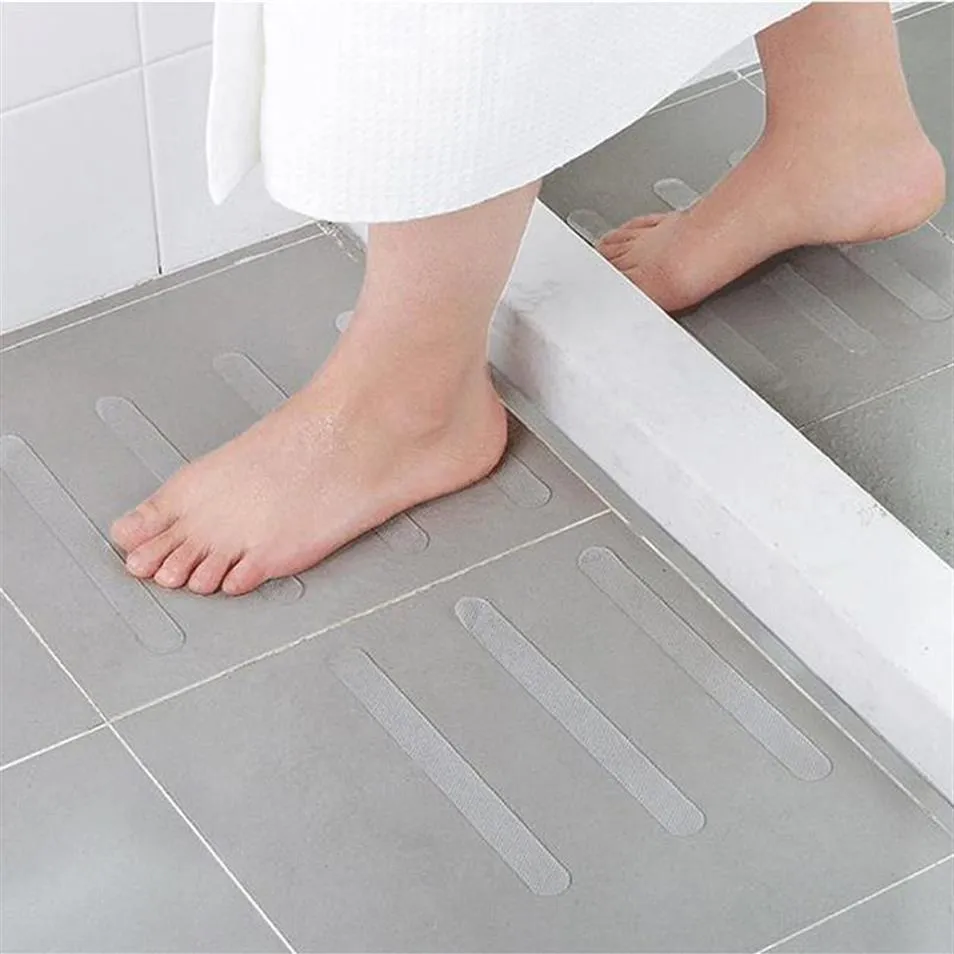 Non-Slip Shower Strips - Transparent Anti Skid Stickers for Bath ...
