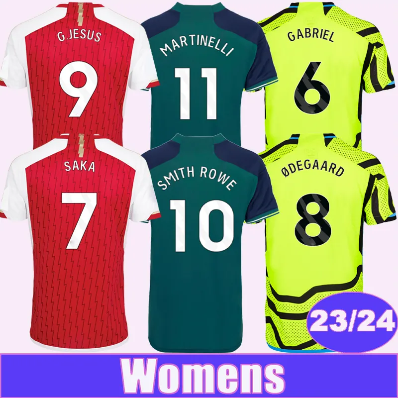 2023 SAKA GABRIEL Womens Soccer Jerseys TIERNEY, WHITE, G. JESUS ...