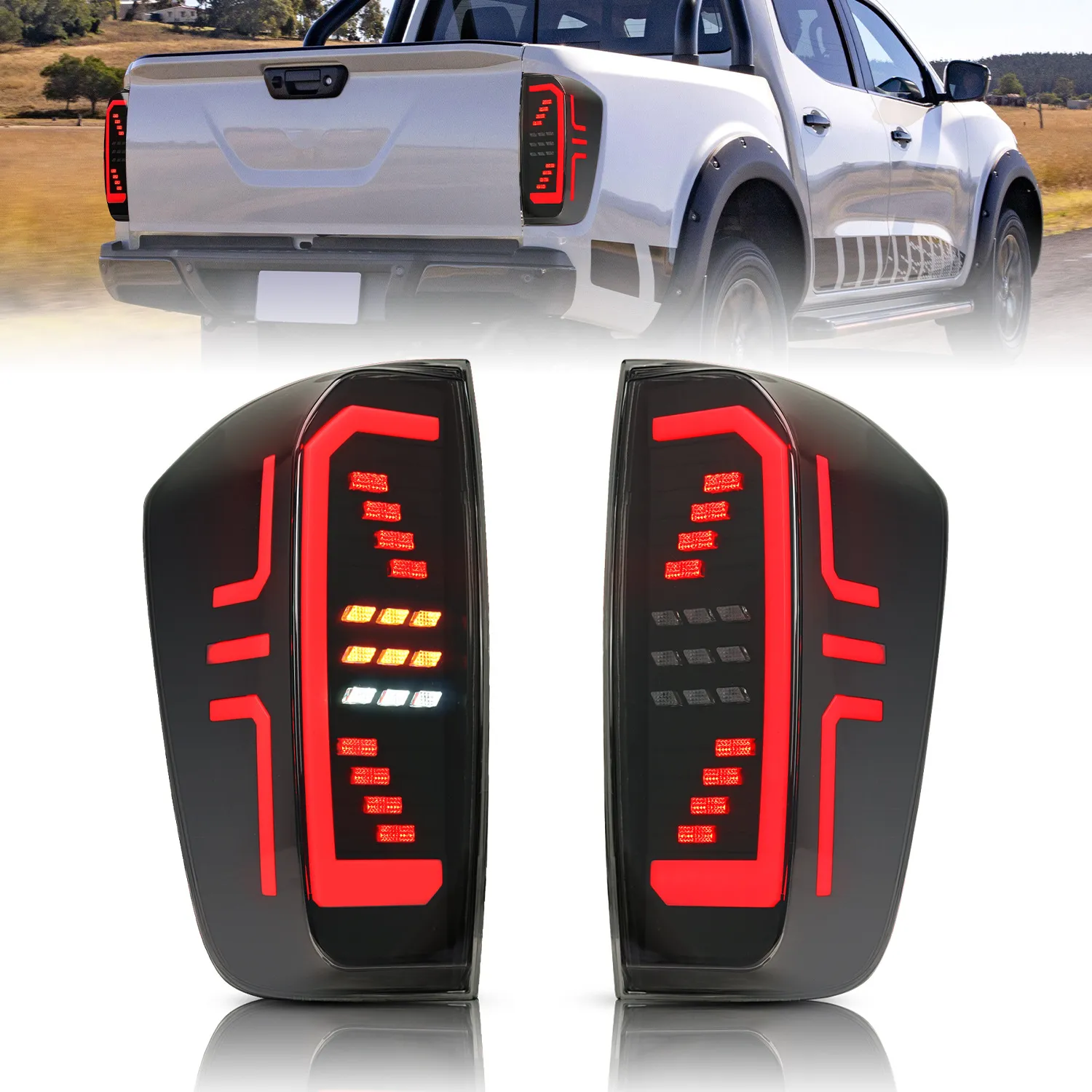 Complete Tail Light Set: Enhanced Visibility With LED DRL, Running, Fog ...