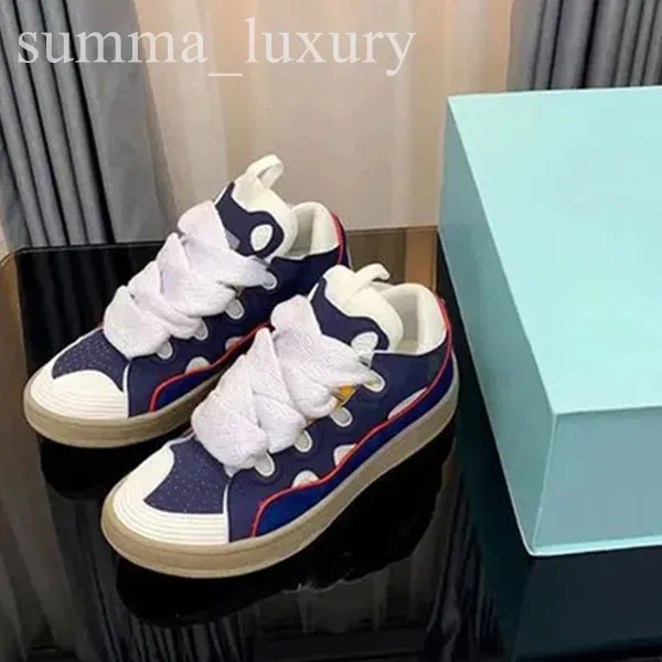 Luxury Lavin Leather Curb Sneakers For Men And Women Designer Sporty ...