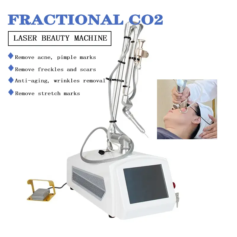 RF Tube Fractional CO2 Laser Equipment 60w For Stretch Marks Acne Scar ...