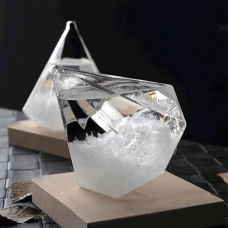 Decorative Storm Glass Weather Forecaster - Creative Droplet Bottle ...