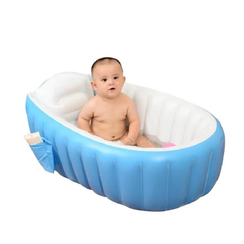 Newborn Inflatable Bathtub - Foldable Baby Swimming Pool Tub for Infant ...