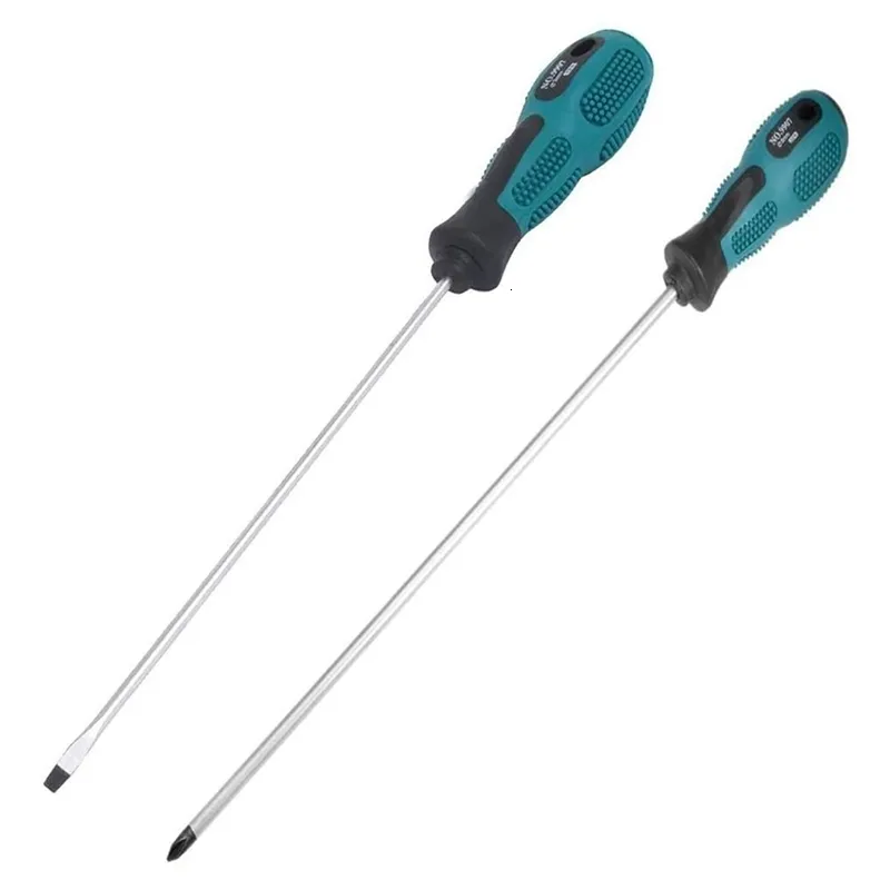 Screwdriver Set 2 Pack 12 Inches Long Slotted and Phillips Magnetic ...