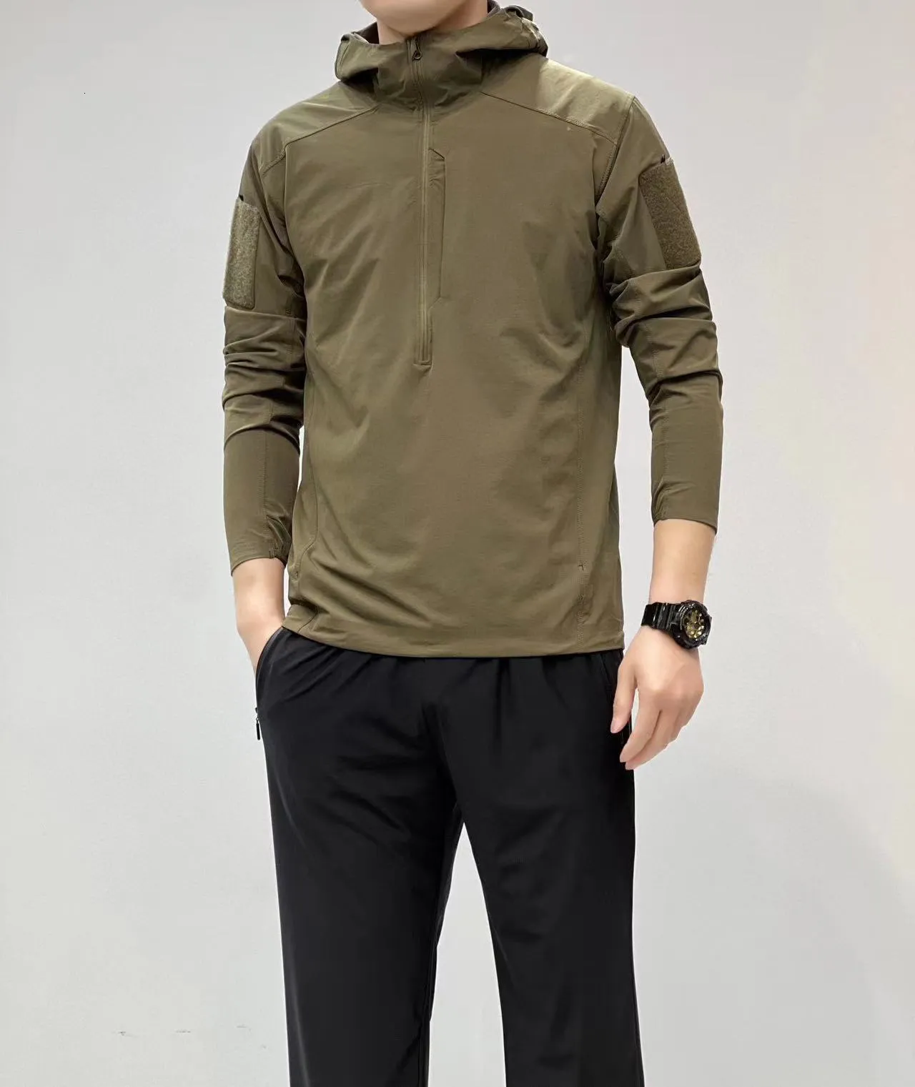 Men's Spring and Autumn Gamma SL Anorak IFF Leaf Half Zip Quick-Dry ...