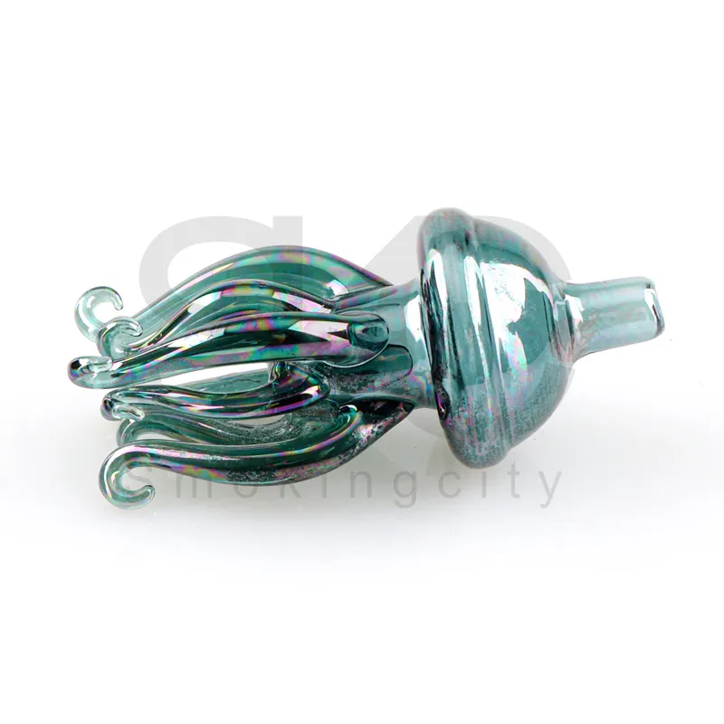Smoking Jellyfish Glass Carb Cap For Dab Rigs Glass Water Bong From ...