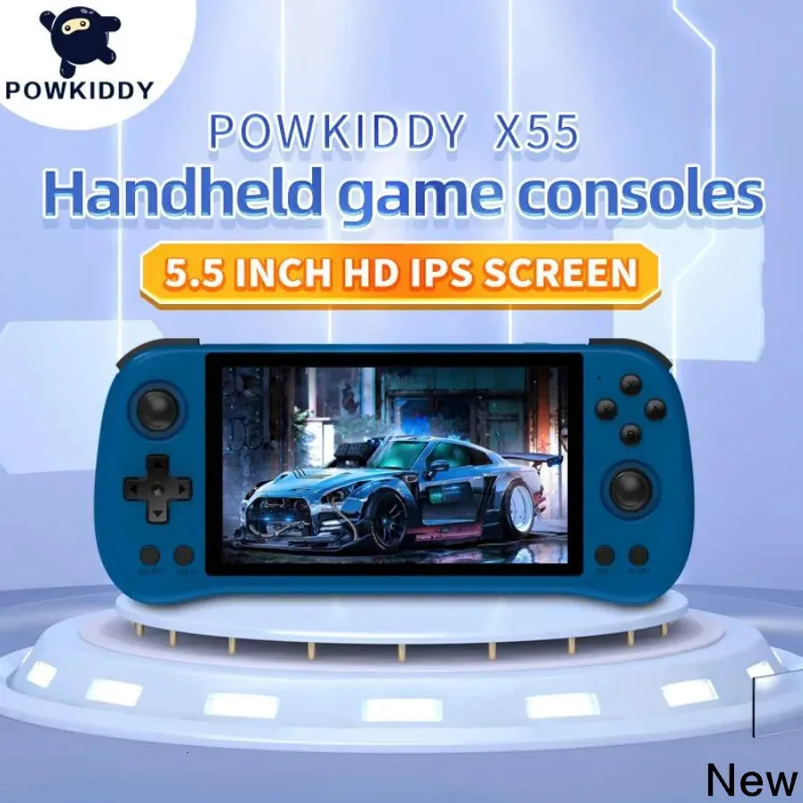 Portable Game Players POWKIDDY X55 Handheld Console 5 5 Inch IPS Screen ...