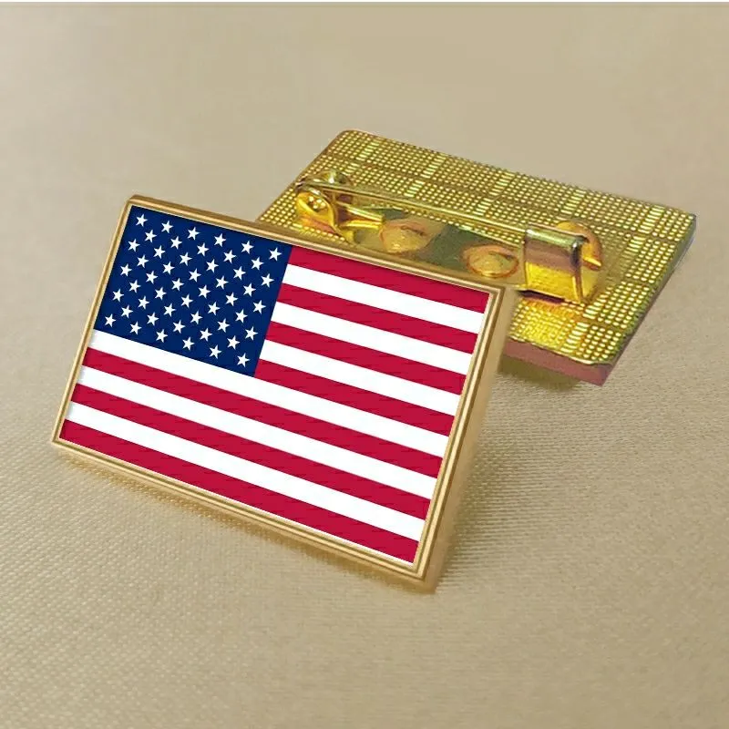 Hardest Metal On Earth United States Flag Pin Brooch National Emblem ...