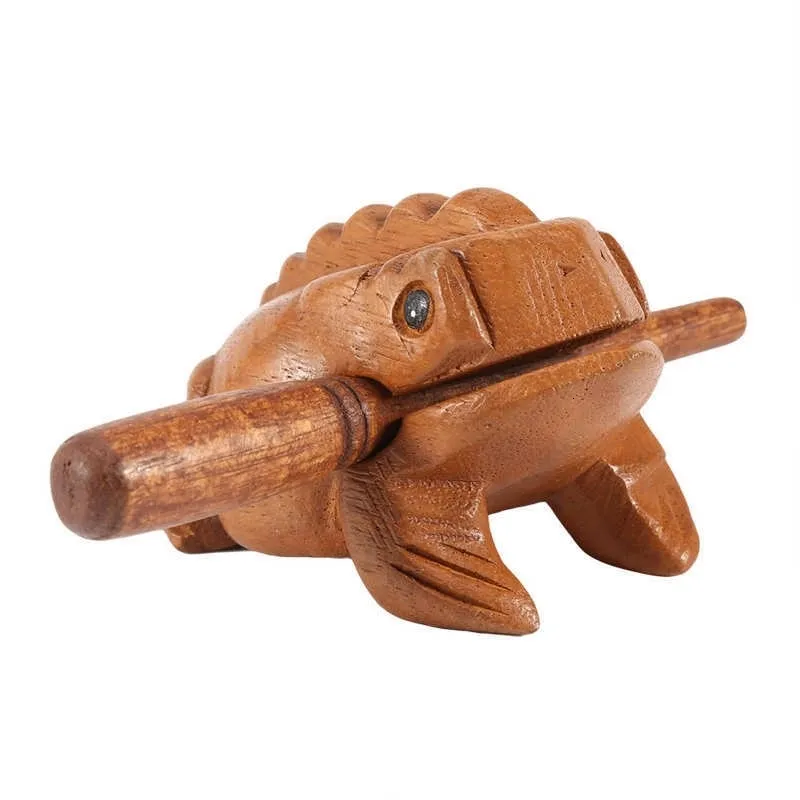 Traditional Thai Craft Wooden Lucky Croaking Frog Musical Instrument ...