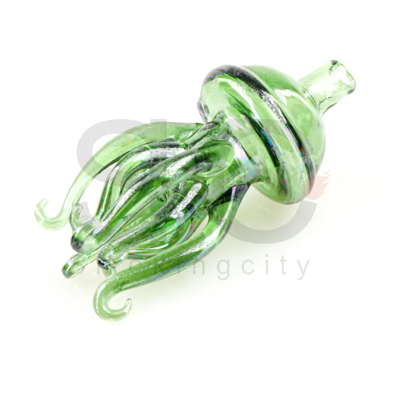 Smoking Jellyfish Glass Carb Cap For Dab Rigs Glass Water Bong From ...