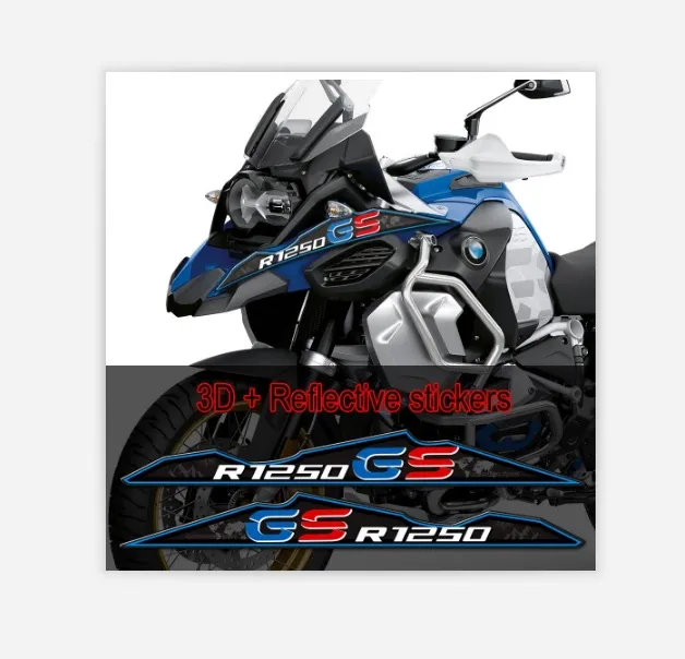 Adventure Motorcycle Graphics Kit - R1250GS/GSA Fairing Stickers ...