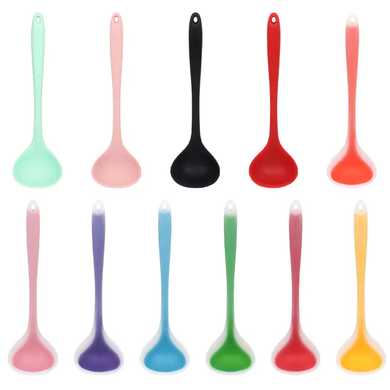 Food Grade Silicone Soup Spoon, Non-Stick Pot Spoon, Household All-in ...