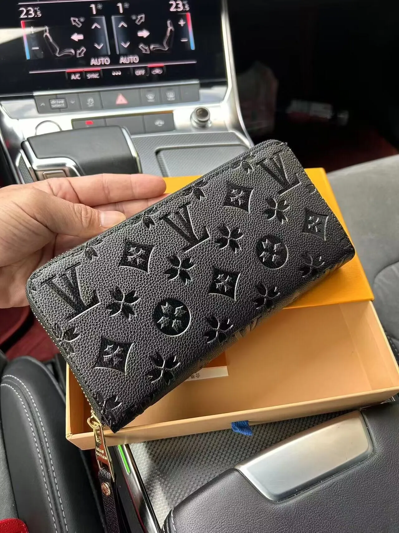 Luxury Designer Plaid Zipper Travel Wallet Women For Men And Women High ...