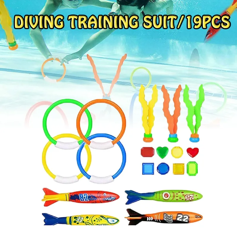 Underwater Swimming Diving Pool Toys Summer Fun Plastic Swim Training ...