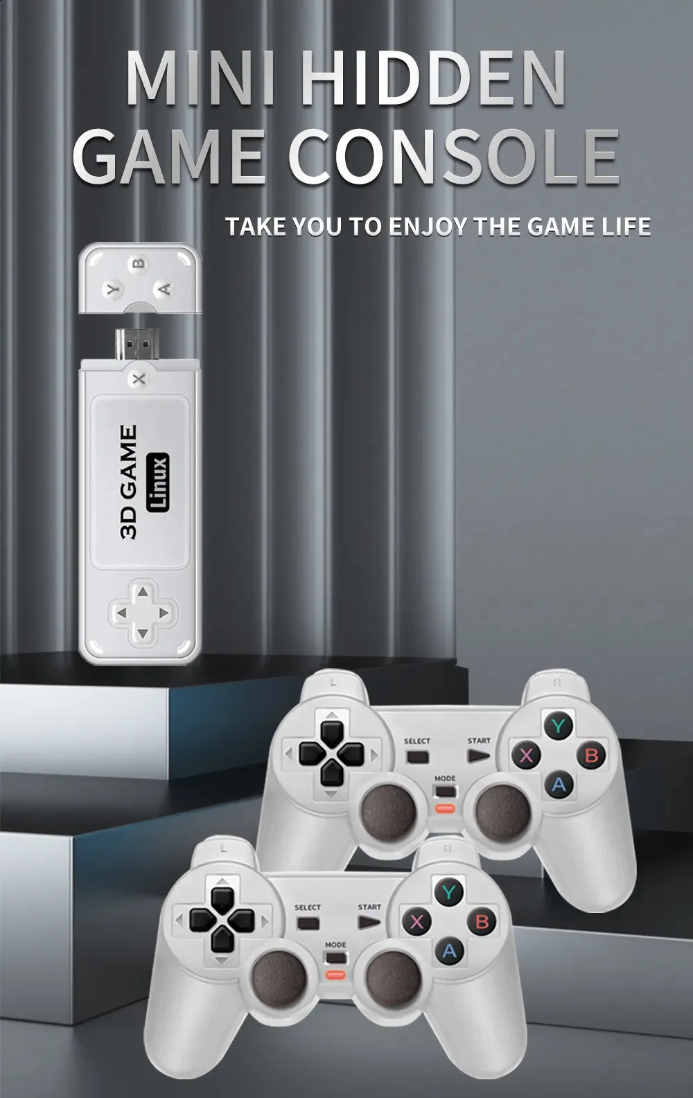 Portable Retro Game Console BOYHOM Y6 4K 60fps Output, Dual Handle, GBA ...