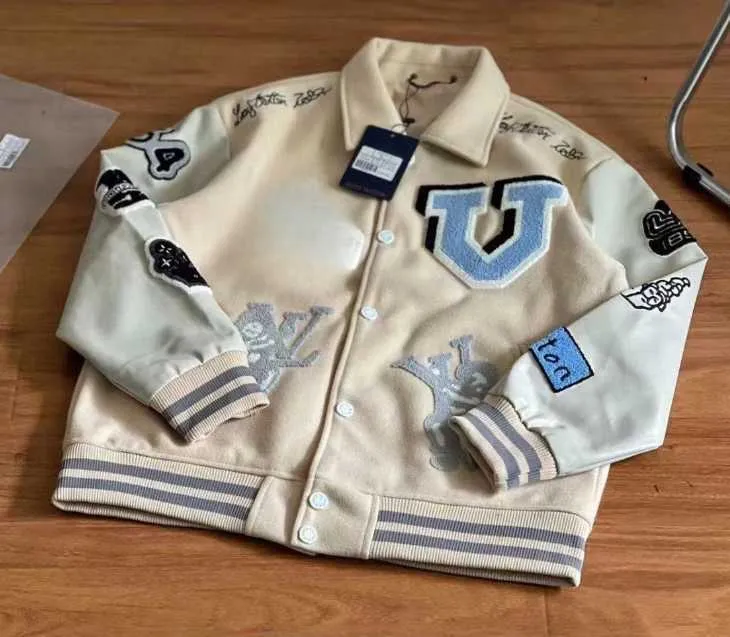Letterman Jacket Oversized Polyester Baseball Varsity Jacket with ...