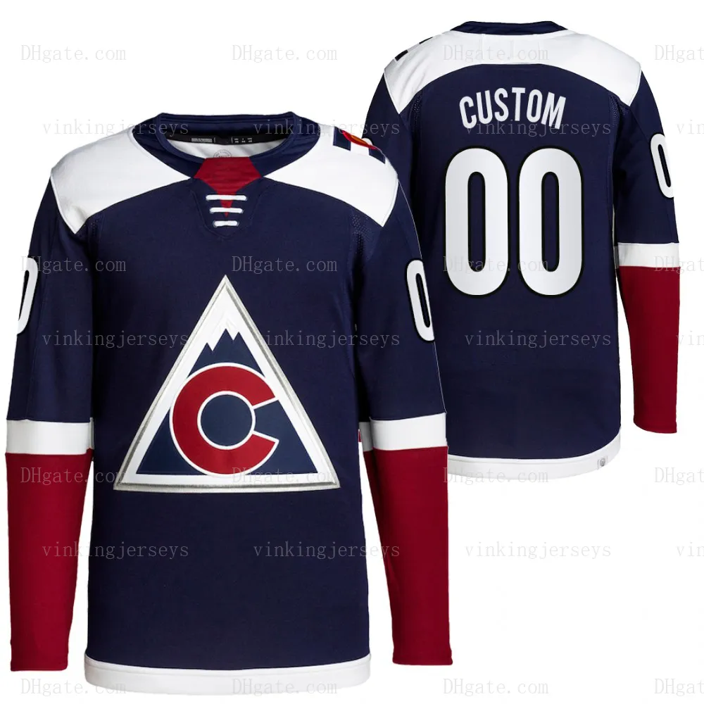 2023 Reverse Retro Avalanche Jersey Nathan MacKinnon Mikko Rantanen ...