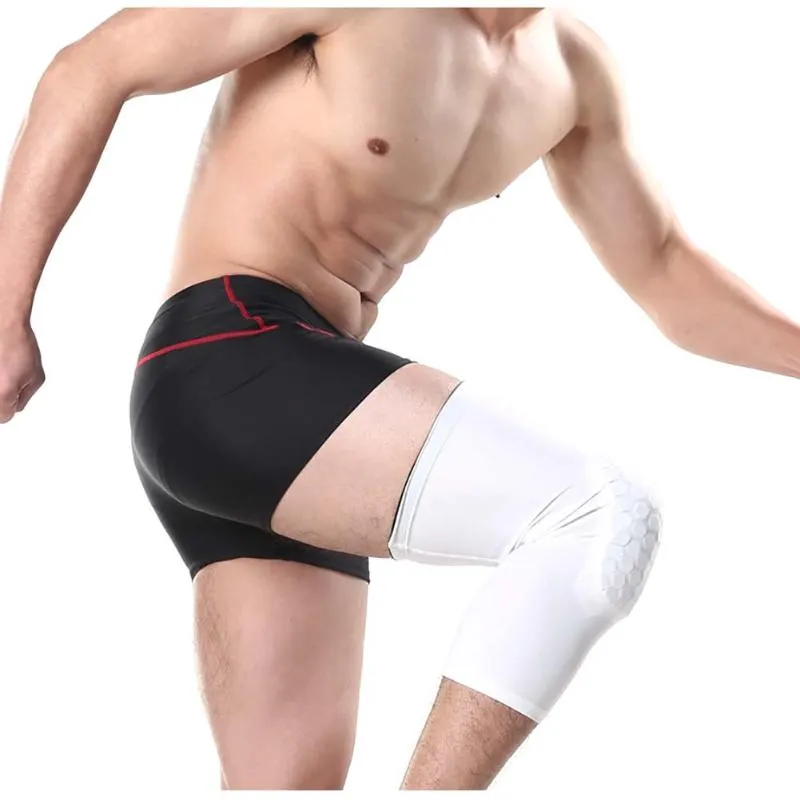 Sports Compression Pad Set Knee Elbow And Leg Support Gear For