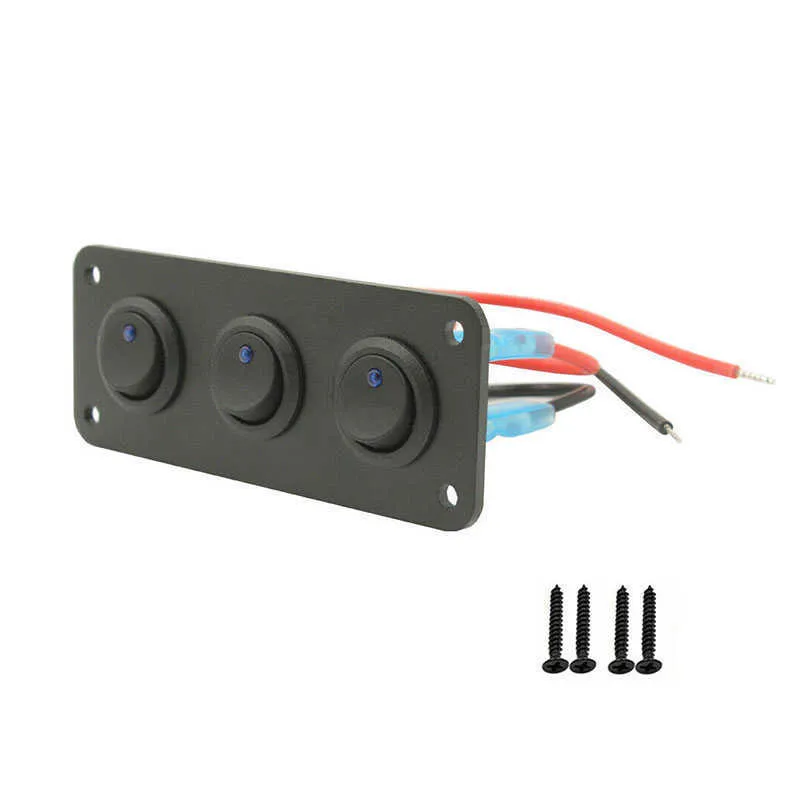 12V Automotive Toggle Switch Panel 1 4 Gang Universal Rocker Switch ...