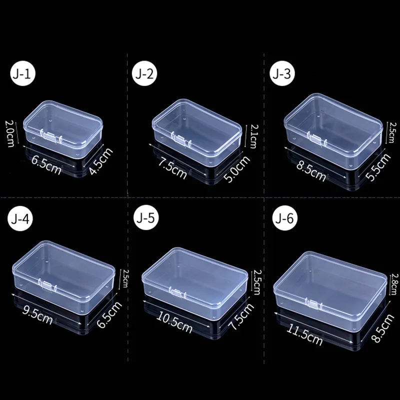 Mini Plastic Box Rectangle Plastic Storage Box Practical Frosted ...
