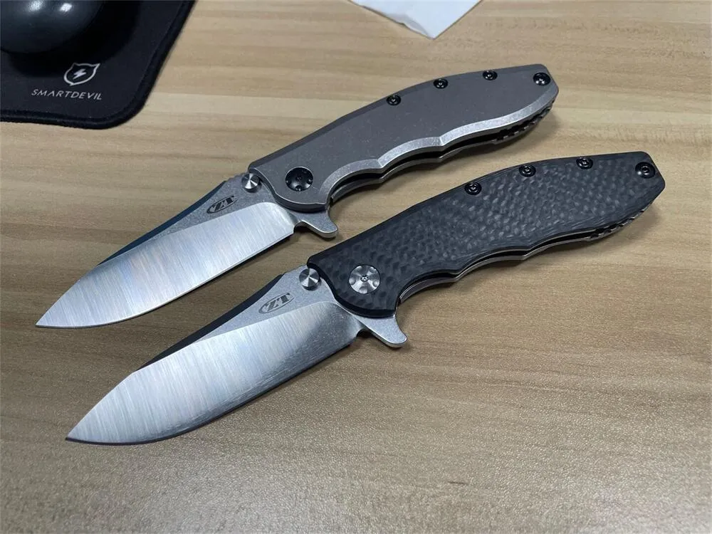 Hifinder Knives JUFULE 0562CF Folding Knife: CPM 20CV Blade, Carbon ...