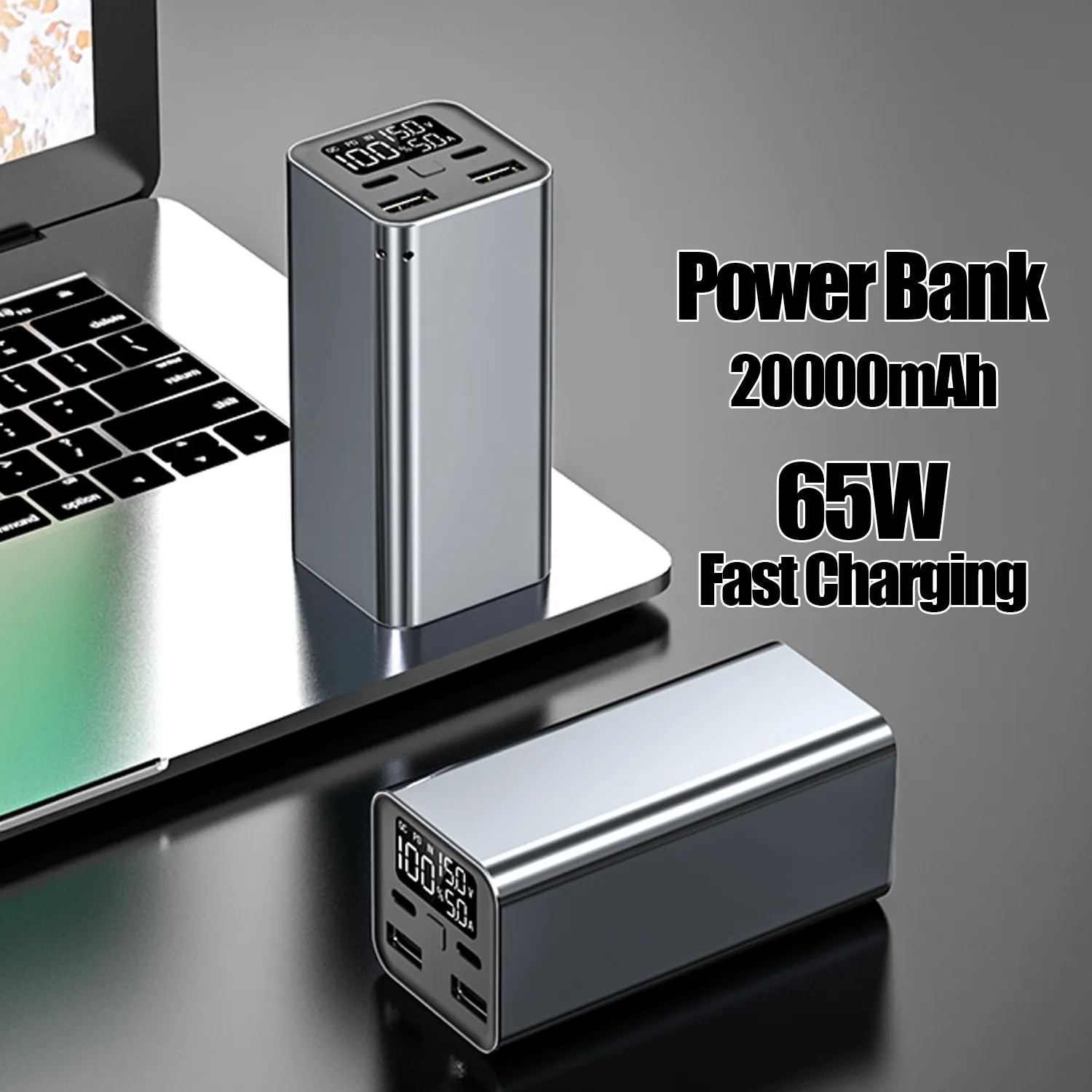 65W Portable Charger 80000mAh High Capacity Power Bank, USB PD Power ...