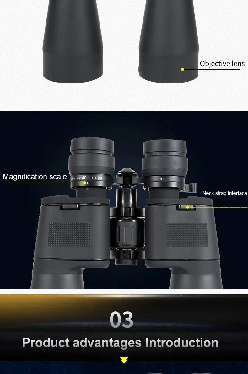 Profesional 20 60x70 HD Poderosos Binoculares De Zoom Para La Búsqueda De Aves Con Prisma Bak4 Y ...