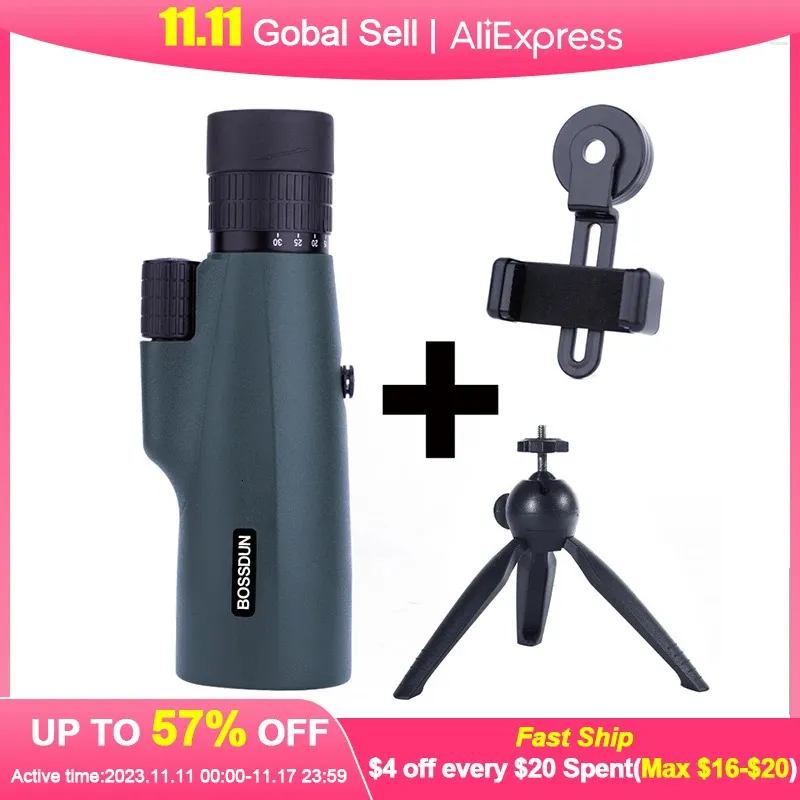 10-30x50 Zoom HD Monocular Telescope - Powerful Long Range Bird ...