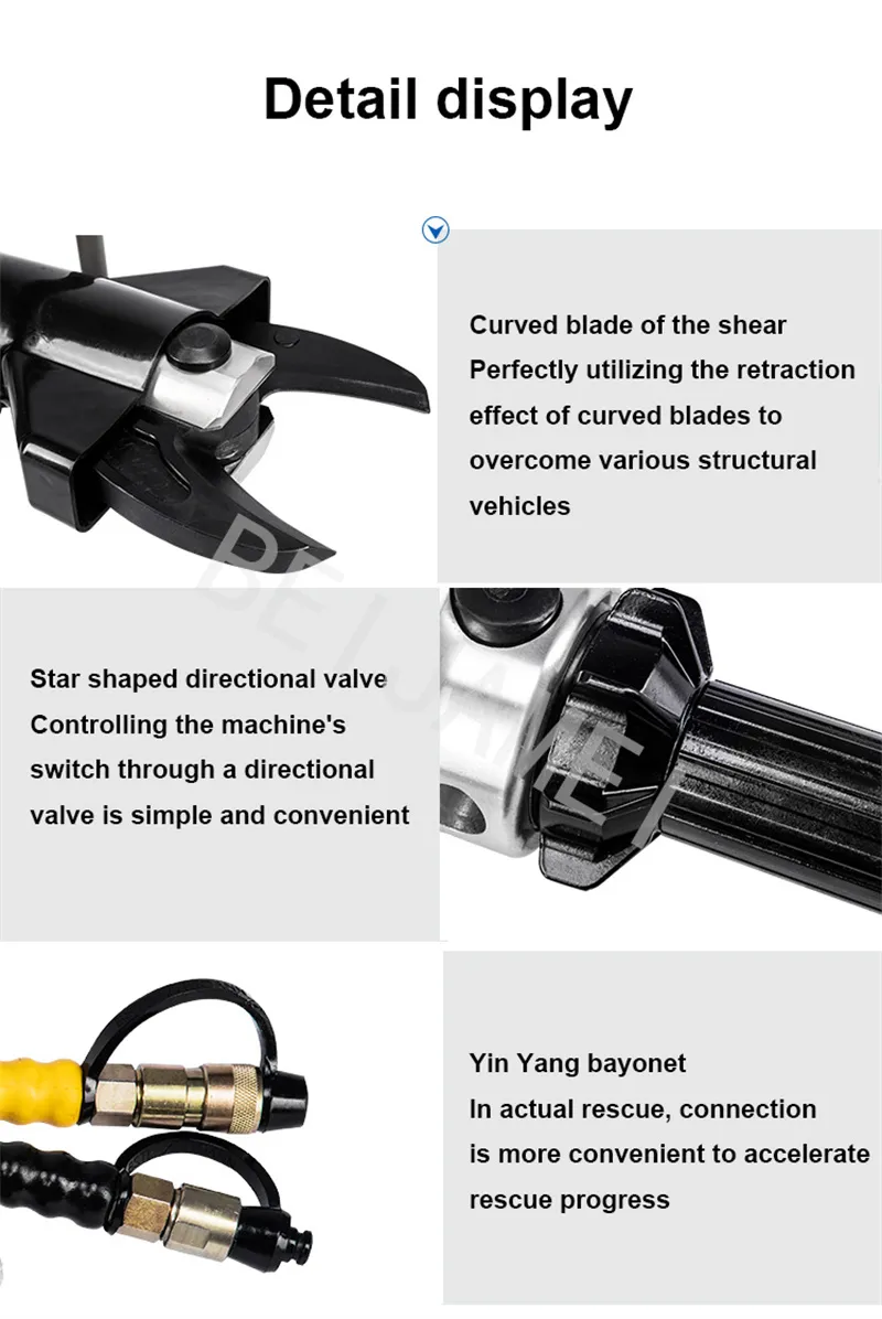 Car Dismantling Hydraulic Scissors Portable Electric Shear with 150mm ...