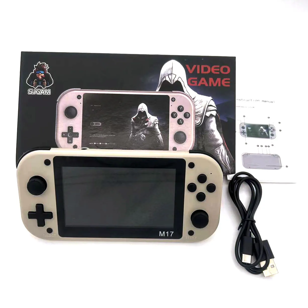 Retro Handheld Game Console 4.3 Inch IPS Screen, 25 Emulators, 64GB ...