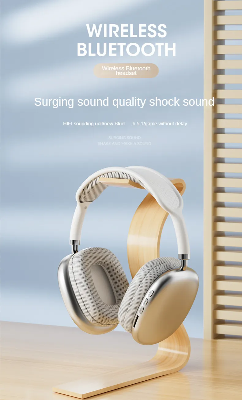 P9 Pro Wireless Bluetooth Compatible Headphones With Mic Stereo Sound ...