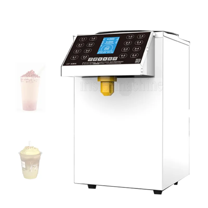 Automatic Fructose Dispenser - 8L Bubble Tea Sugar Dispenser, 16 Grid ...