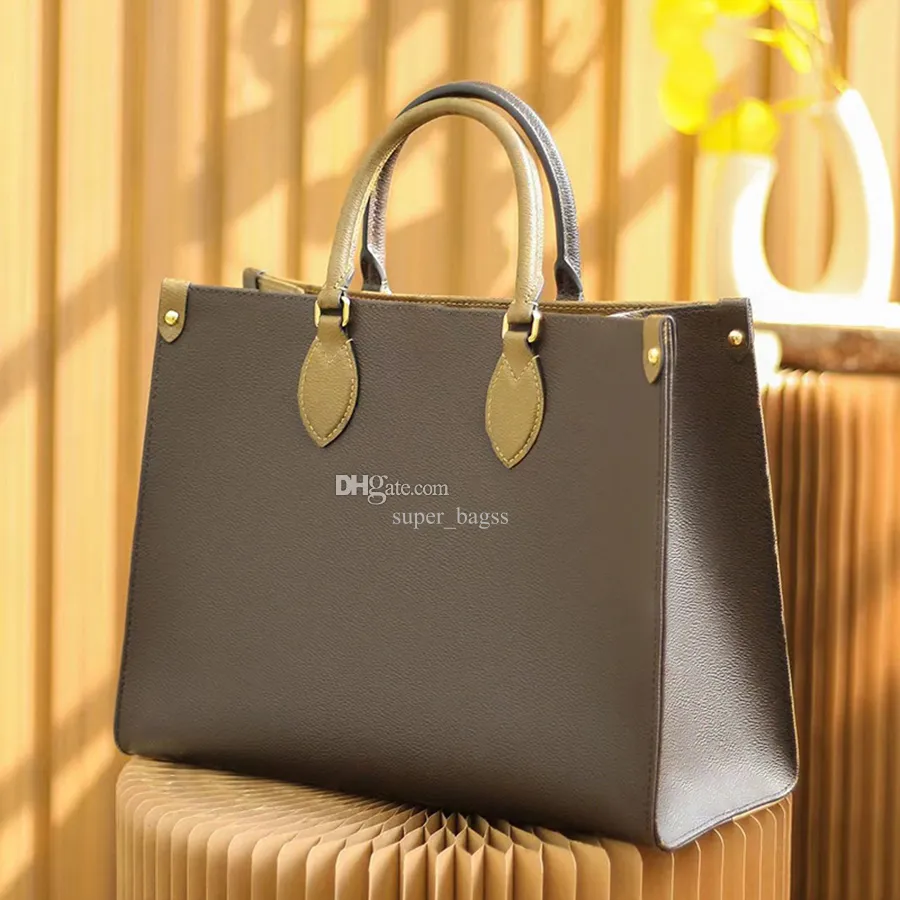 YL004 Designer Tote Bags Genuine Leather Handbag 35CM Luxury Shopping ...