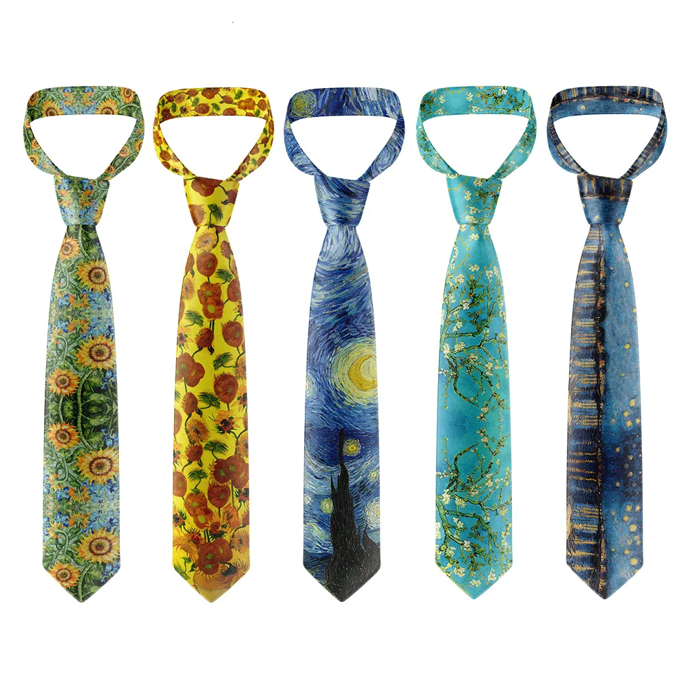 Artistic Neck Tie: Oil Painting Design, Premium Polyester, Best Seller ...