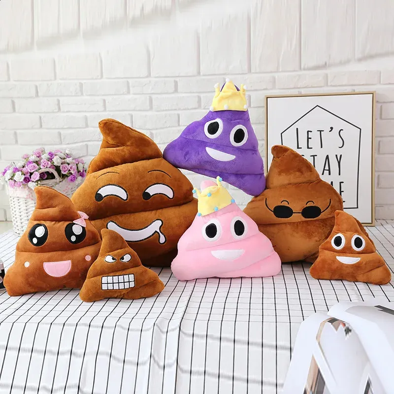 Funny Poop Emoji Stuffed Toy - Super Cute Face Expression Shit Doll ...