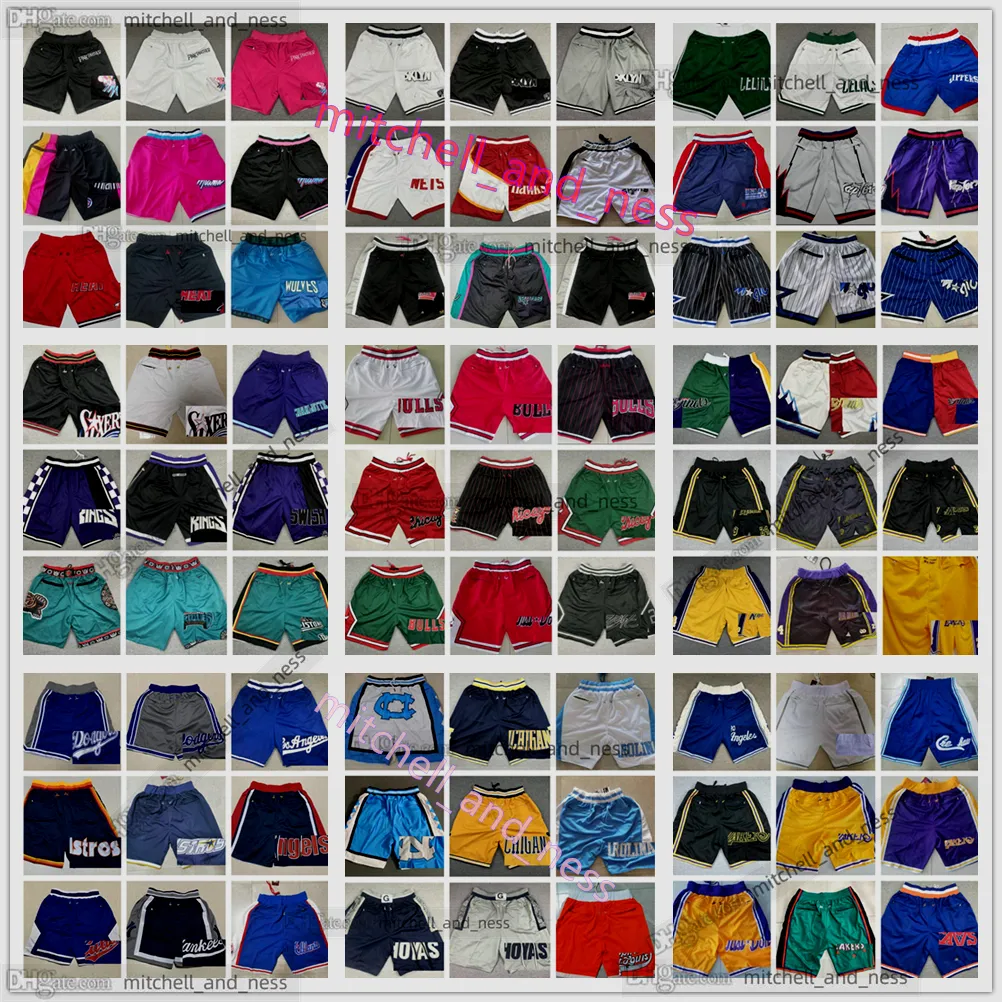 Premium Retro Basketball Shorts: All Team Styles, Zipper Pockets, Shop ...