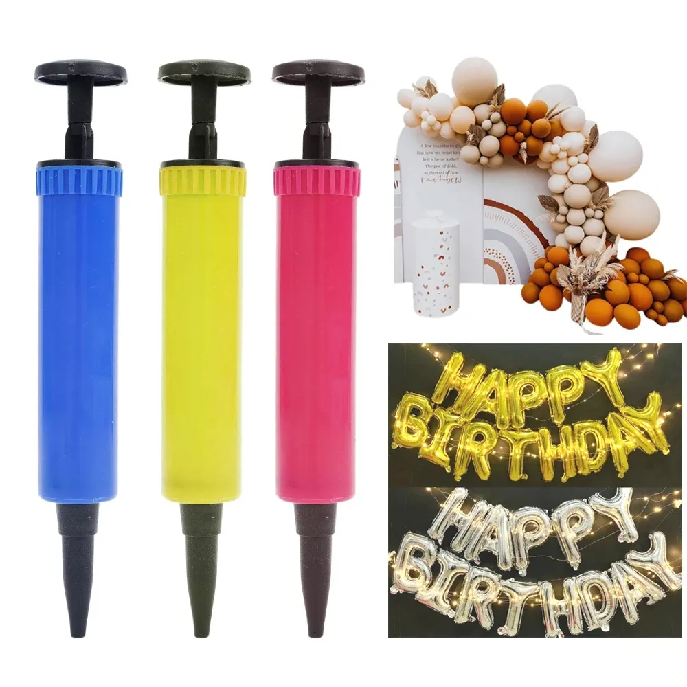 Quick Balloon Pump Hand Push Air Inflation Balloon Pump Latex Foil ...