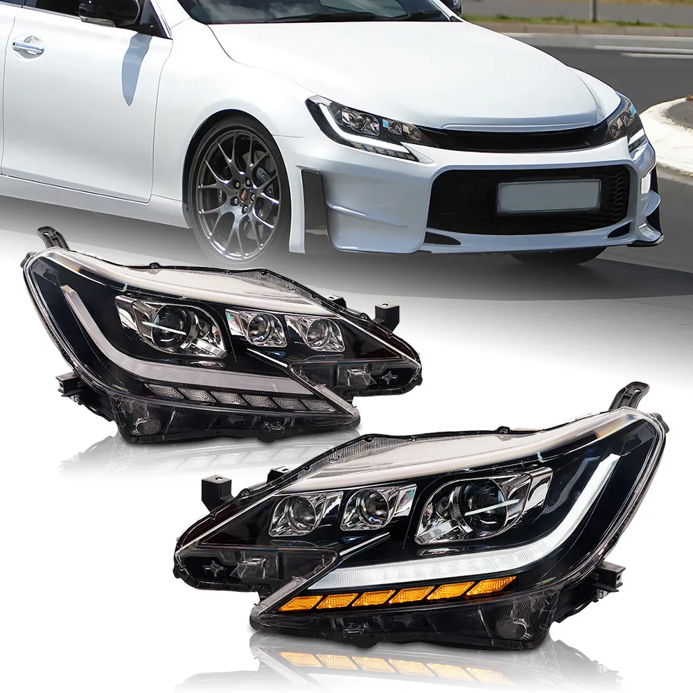 LED Headlights for Cars with Bifocal Lens for Toyota REIZ 20 2014 ...